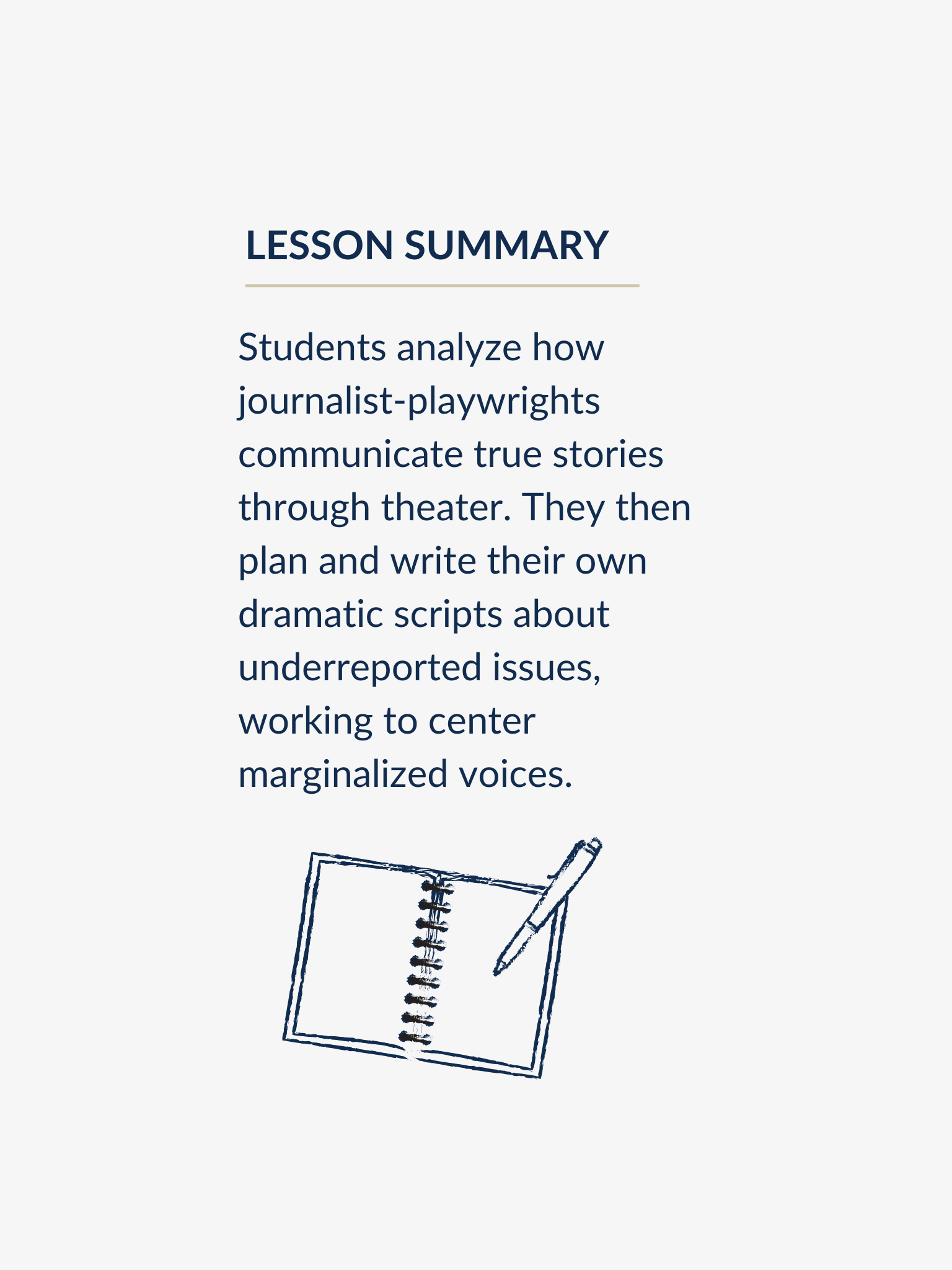 Dramatic Scriptwriting and Underreported Issues | Pulitzer Center