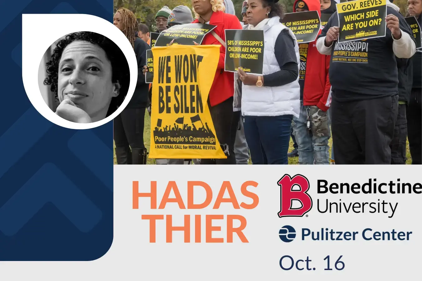 Pulitzer Center Grantee Hadas Thier To Visit Benedictine University ...